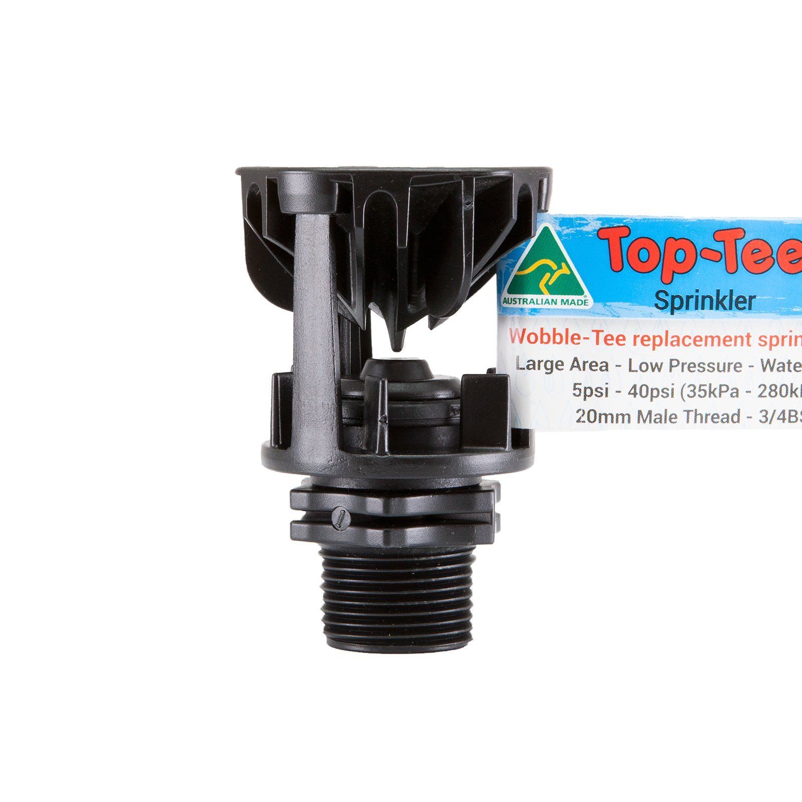 Sprinkler Head Top-Tee by Wobble-Tee Aussie Made Water Saving ...